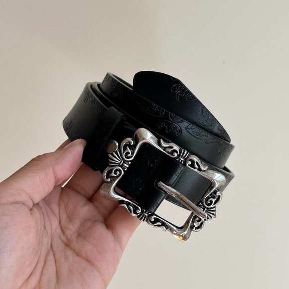 Accessories | Vintage Style Black American Western Floral Design Belt ...